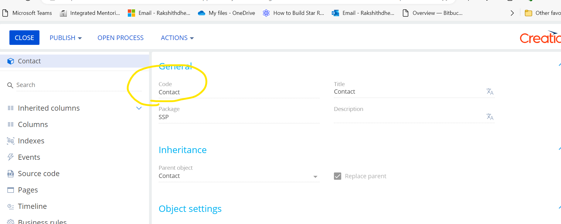 Get Code Names for Columns in a Object | Community Creatio
